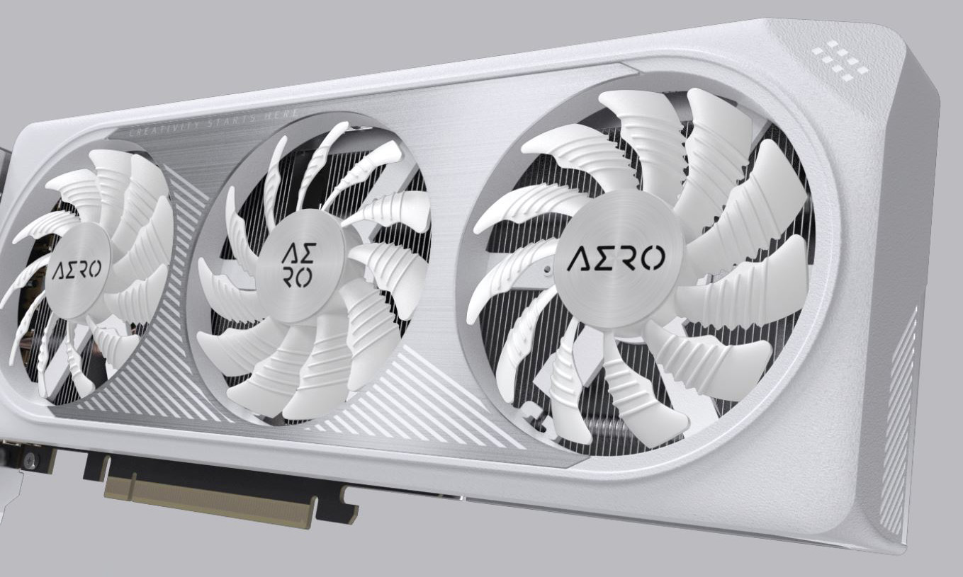 GIGABYTE GeForce RTX 4060 AERO OC 8G Graphics Card, 3x GIGABYTE GeForce RTX 4060 AERO OC 8G Graphics Card, 3x